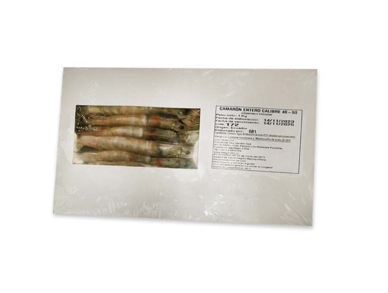 Camarón Entero Crudo con Cáscara y Cabeza 1Kg | Aquality Soluciones